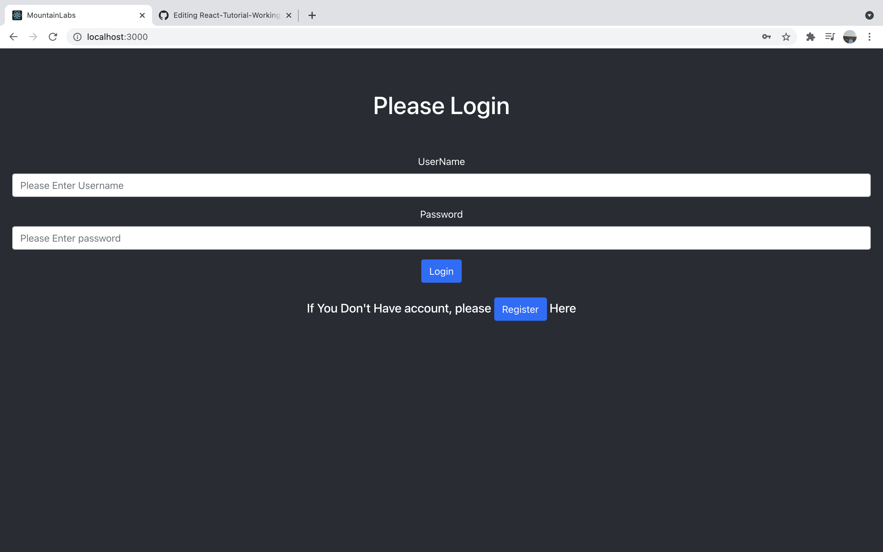 GitHub - KadirTaban/React-Tutorial-Working