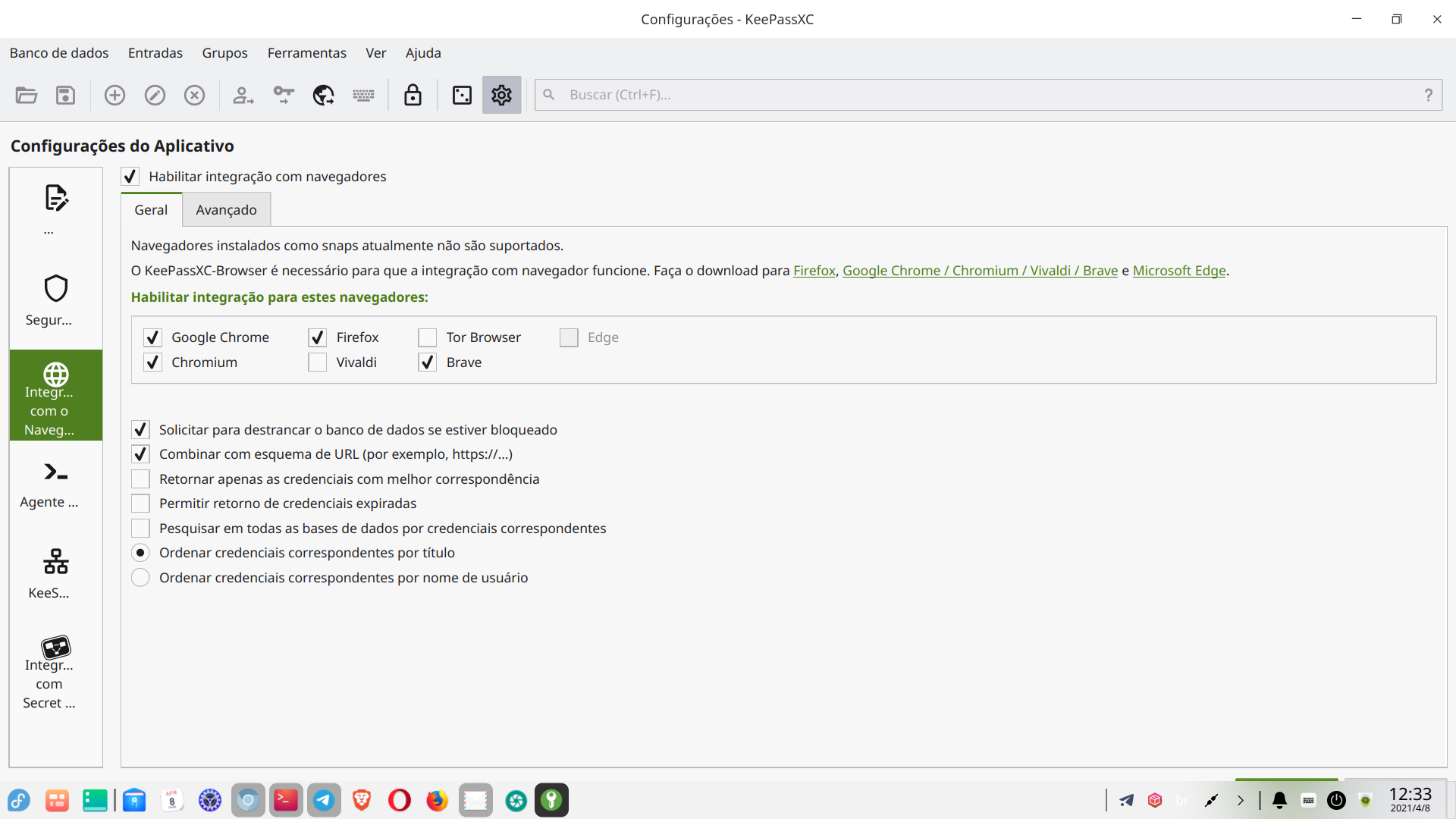 [SOLVED] KeePassXC-Browser does not connect to browsers using flatpak kepassxc 2.4.6 on Deepin ...