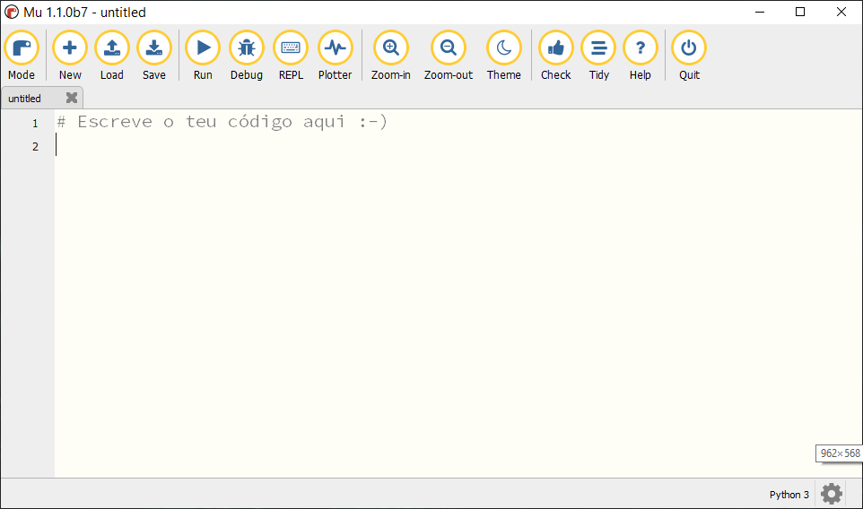 Mu b7 icons are smaller · Issue #1947 · mu-editor/mu · GitHub