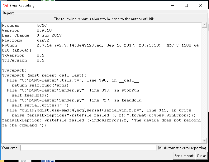 bCNC / GRBL Freezing Up · Issue #710 · vlachoudis/bCNC · GitHub