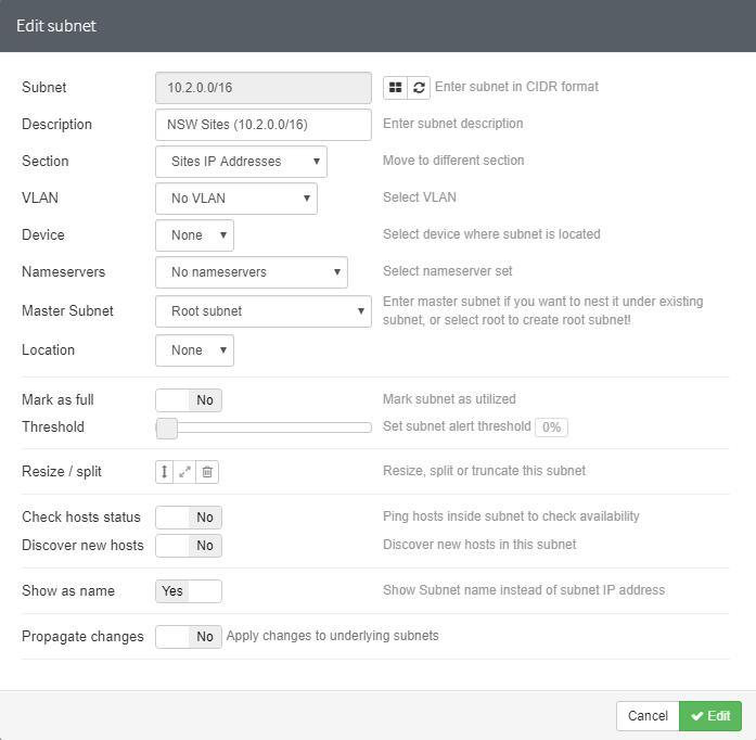 Enhancement Request Show Subnet In Brackets After Name If Show As Name Set As Yes · Issue