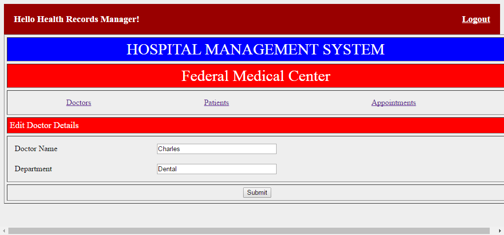 GitHub - Johnjahbless/Hospital-Database-Management-System