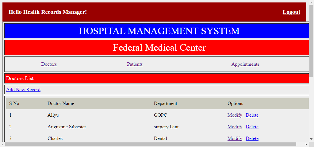 GitHub - Johnjahbless/Hospital-Database-Management-System