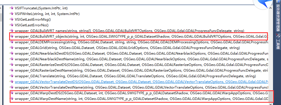 some classes did not change to csharp class in gdal_csharp.dll ,for example SWIGTYPE_p_p ...