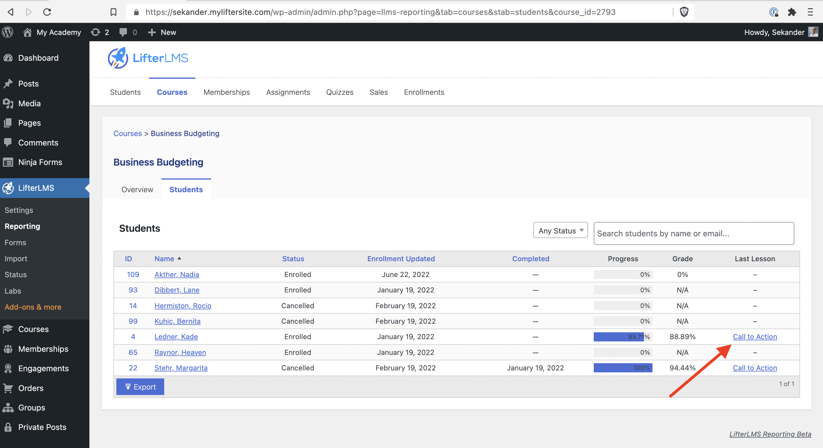Course Progress Reporting Feature Dummy Text · Issue 2239 · Gocodebox Lifterlms · Github