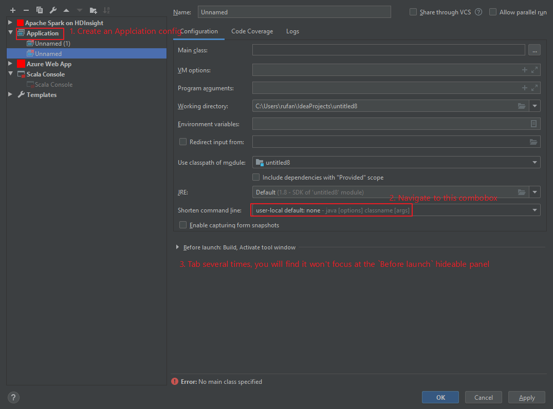 [accessibility]a11y Java Tooling For Intellij Eclipse New Features Edit Configuration Popup