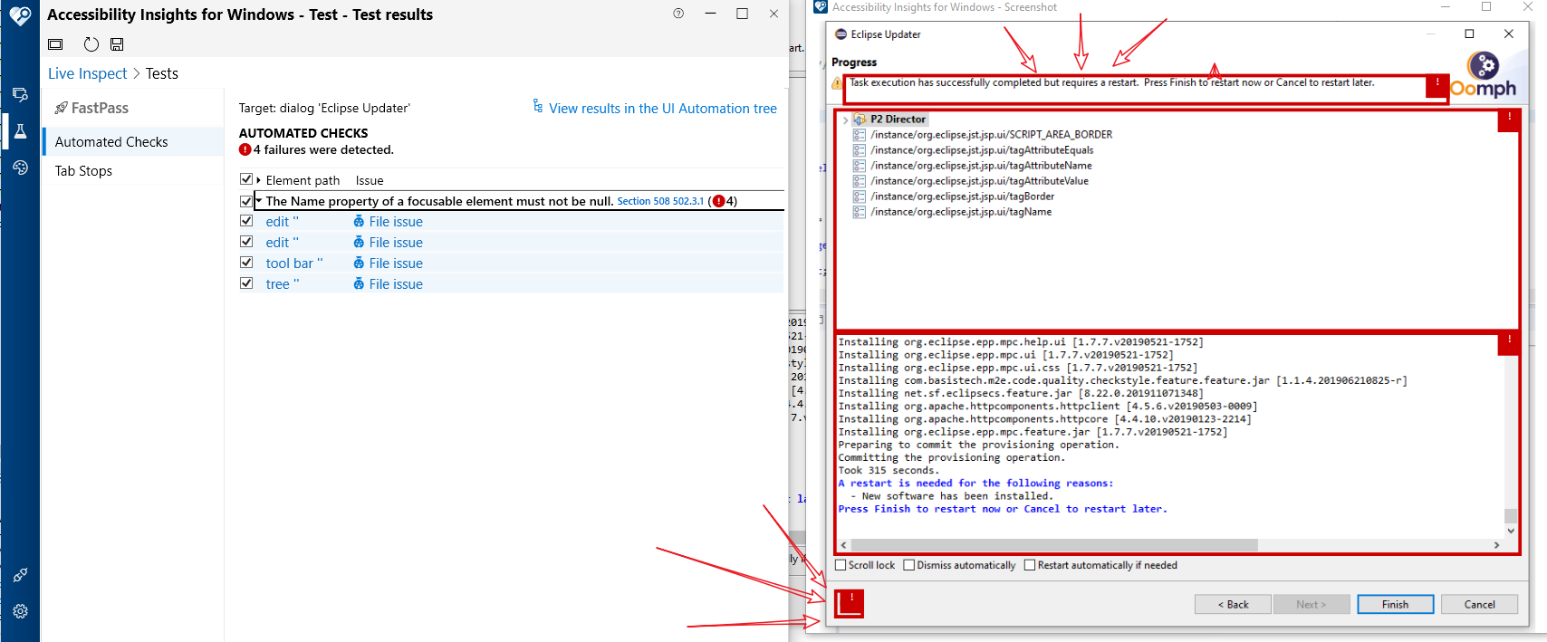 [Accessibility]MAS 4.2.1: (eclipse/edit '') The Name property of a focusable element must not be ...
