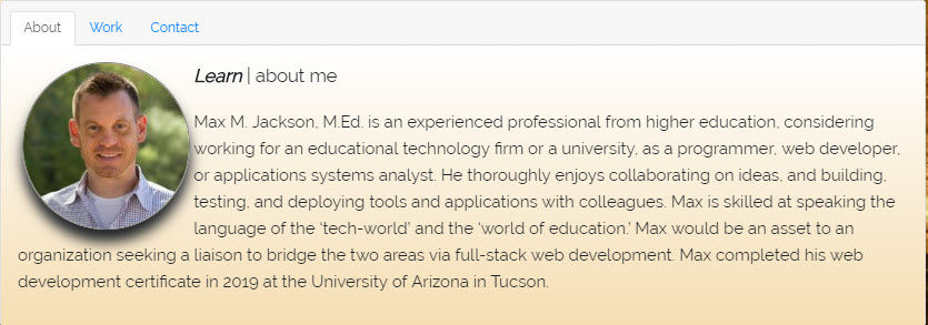 GitHub - maxjcoder/max-jackson-profile: My web development profile that ...