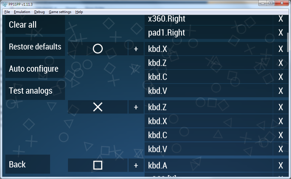 [Request] Add alternate keys bindings PPSSPP style · Issue #274 · flyinghead/flycast · GitHub