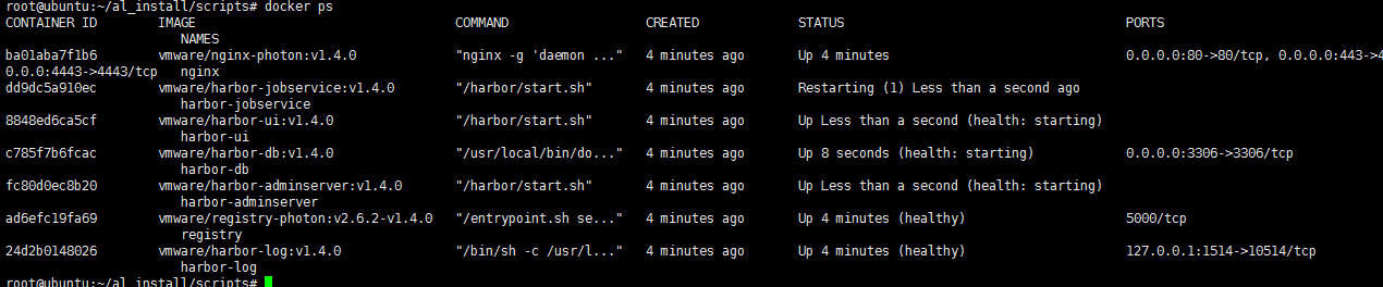 Auto restart part of the container after deployment · Issue #4631 · goharbor/harbor · GitHub