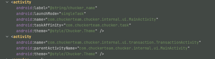 Activity exported tag - Android 12 requirements · Issue #718 · ChuckerTeam/chucker · GitHub