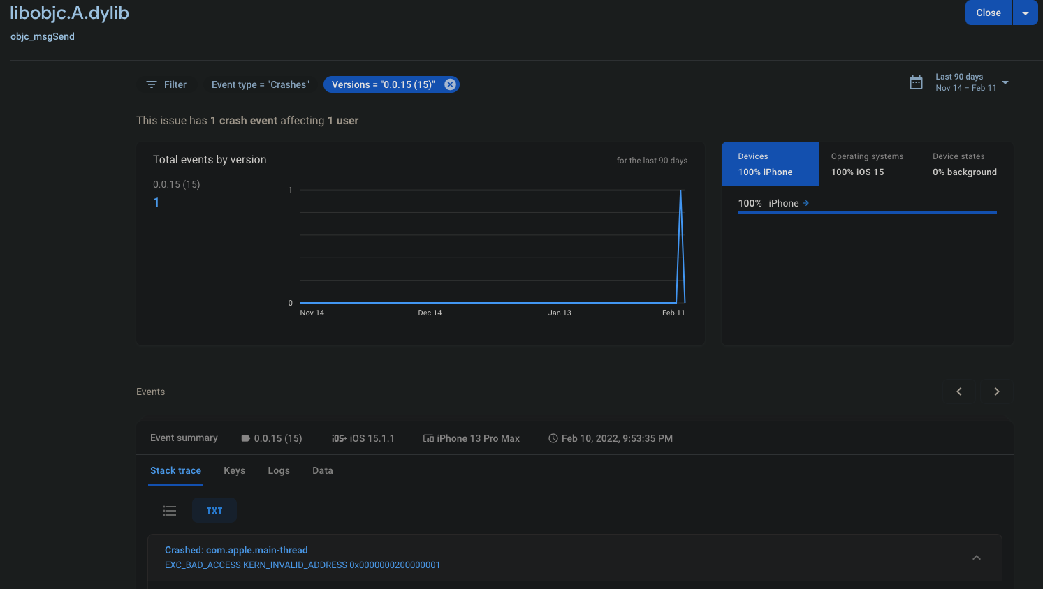Crashed: com.apple.main-thread EXC_BAD_ACCESS KERN_INVALID_ADDRESS · Issue #95568 · flutter ...