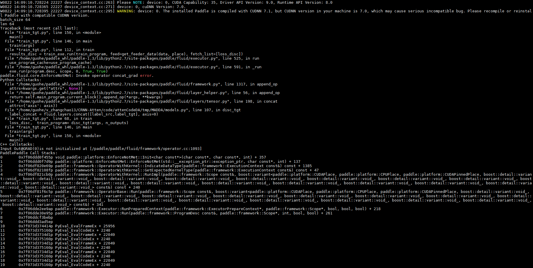 使用ncat出现梯度问题。 · Issue 3163 · Paddlepaddlemodels · Github 1919