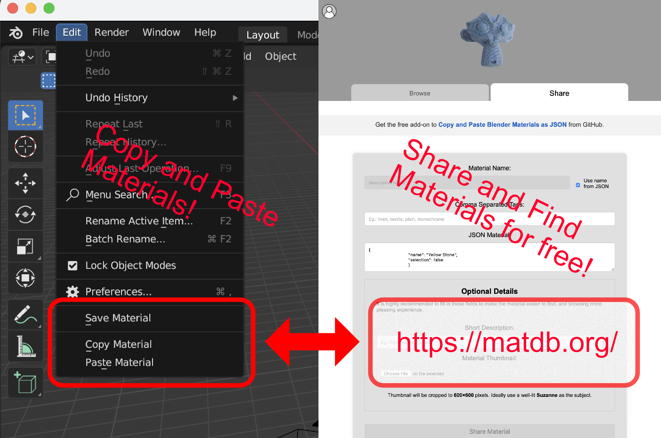 GitHub - Gatada/JB-MaterialSharing: The Blender add-on that saves and loads materials to text ...