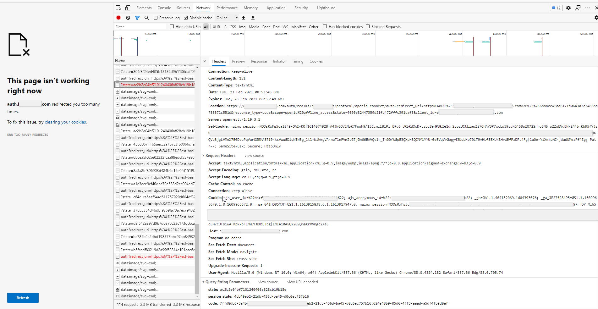 Token refresh problems / after session ends not redirected to login page · Issue #381 ...