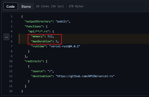 Serverless Function (memory and maxDuration) configuration is not available · Issue #109 ...
