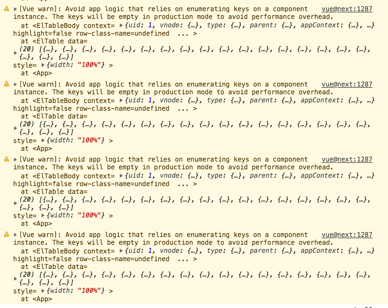 Bug Report When The Table Component Is Complex Enough A Large Number 9065