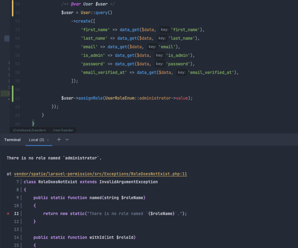 There is no role named `administrator`. · Issue #2356 · spatie/laravel ... There is no role named `administrator`. · Issue #2356 · spatie/laravel ...