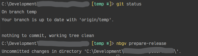 prepare-release: Uncommitted changes in directory · Issue #603 · dotnet/Nerdbank.GitVersioning ...