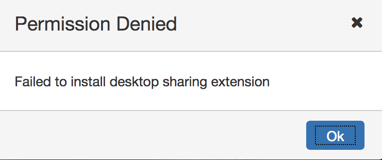Improve the error handling for screensharing on firefox · Issue #2115 · jitsi/jitsi-meet · GitHub