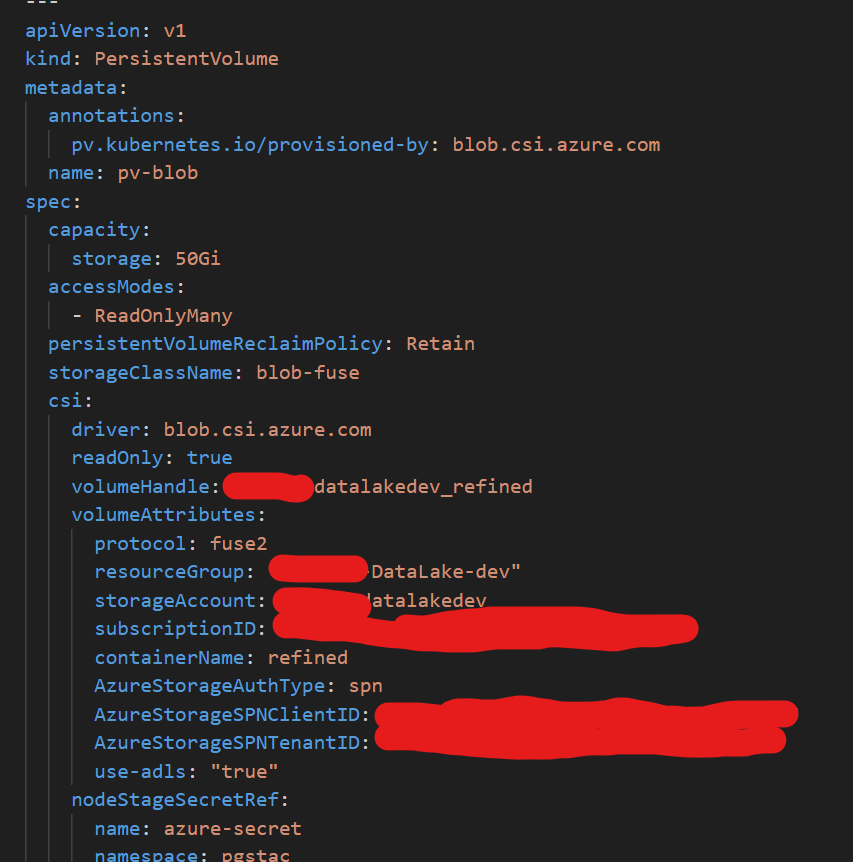 "failed to authenticate credentials for azstorage" using SPN auth type. · Issue #1167 · Azure ...