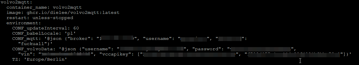 container not starting · Issue #86 · Dielee/volvo2mqtt · GitHub