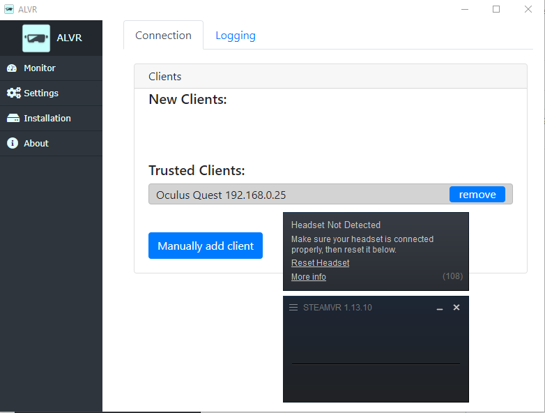 SteamVR Does Not Detect Quest Headset Over ALVR · Issue #237 · alvr-org ...