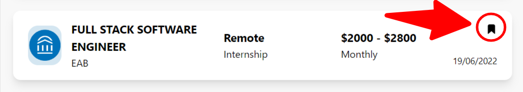 Allow user to bookmark a job · Issue #41 · ReCoded-Org/-capstone-IQLBPS-jobie · GitHub