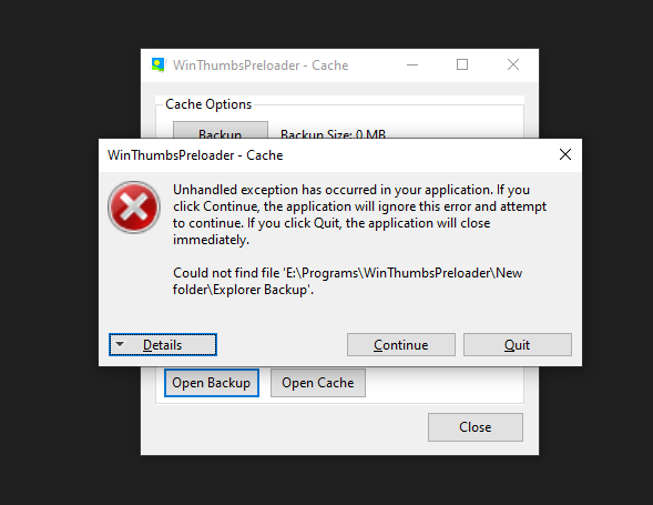[Bugs Masterlist] Backlog · Issue #4 · Mfarooq360/WinThumbsPreloader-V2 · GitHub