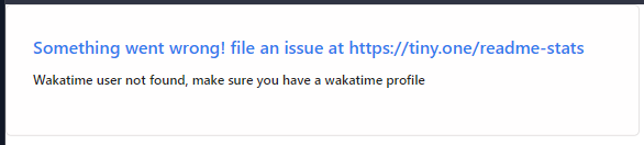 Github Readme Stat error · Issue #485 · muety/wakapi · GitHub