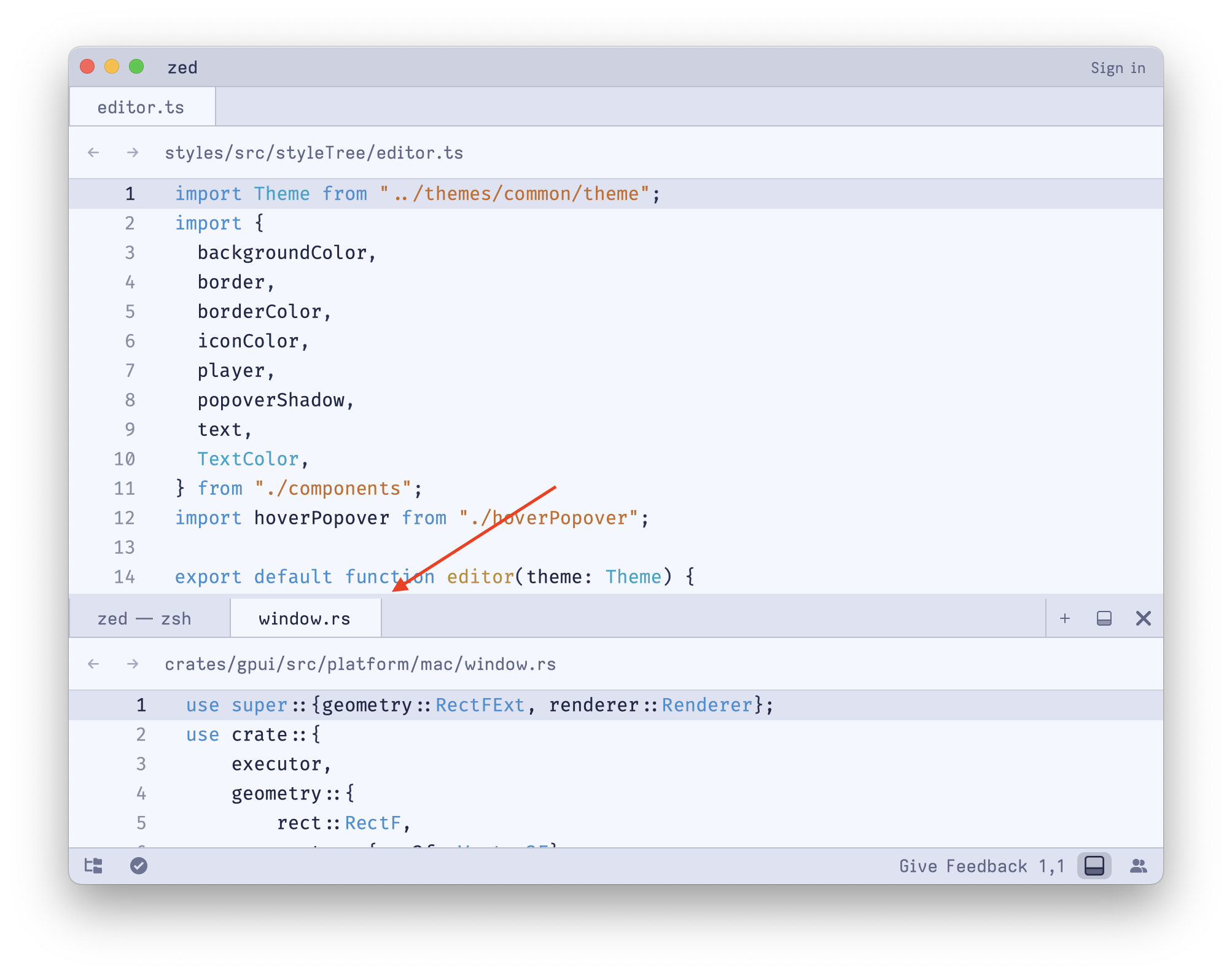 In bottom dock, tabs are shorter than the tab bar · Issue #1626 · zed ...