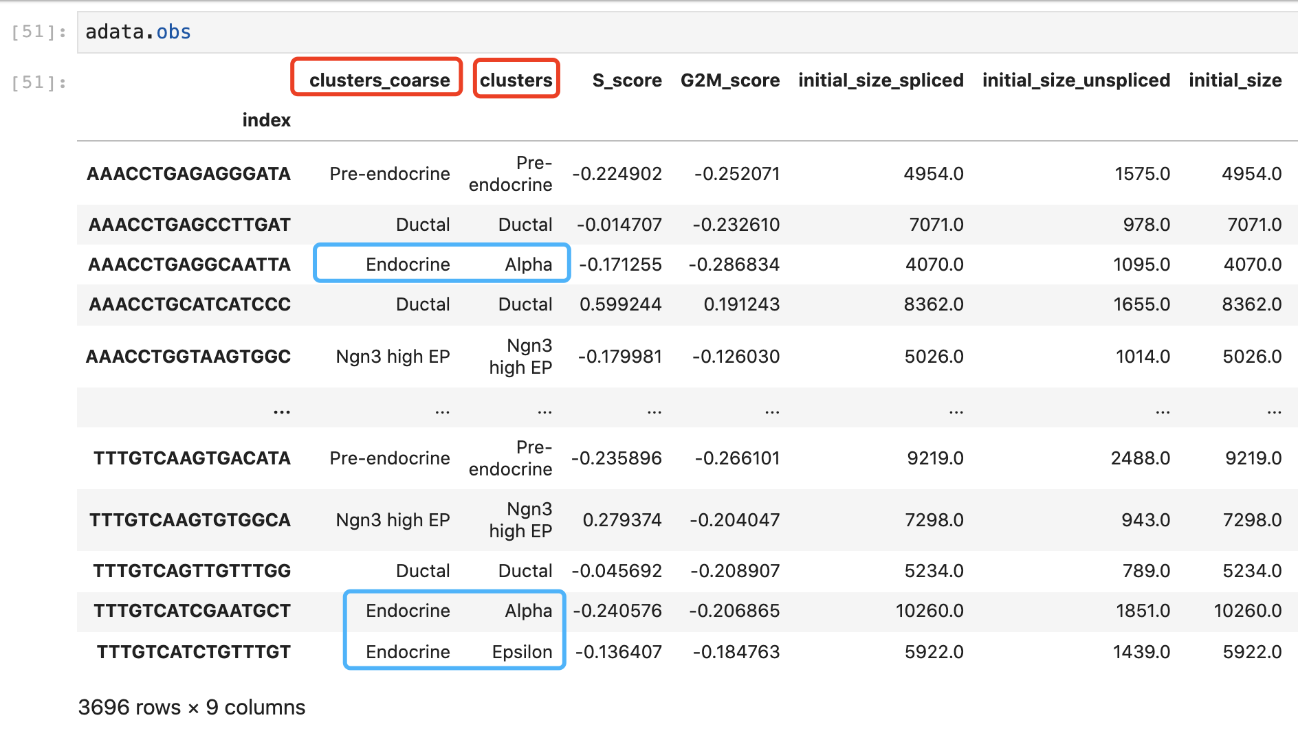 The difference between ”clusters_coarse“ and ”clusters“ from adata.obs · Issue #484 · theislab ...