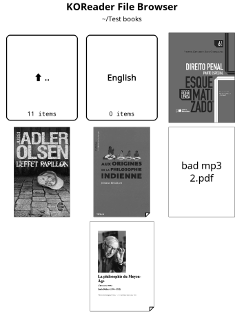 File browser displays items on new rows centred · Issue #5634 · koreader/koreader · GitHub