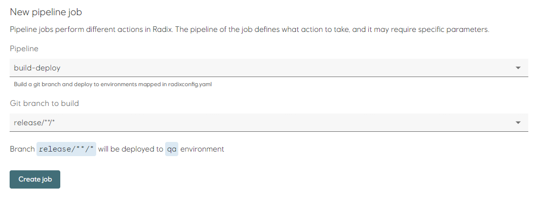 Allow manually specifying branch when creating new pipeline job · Issue #796 · equinor/radix ...