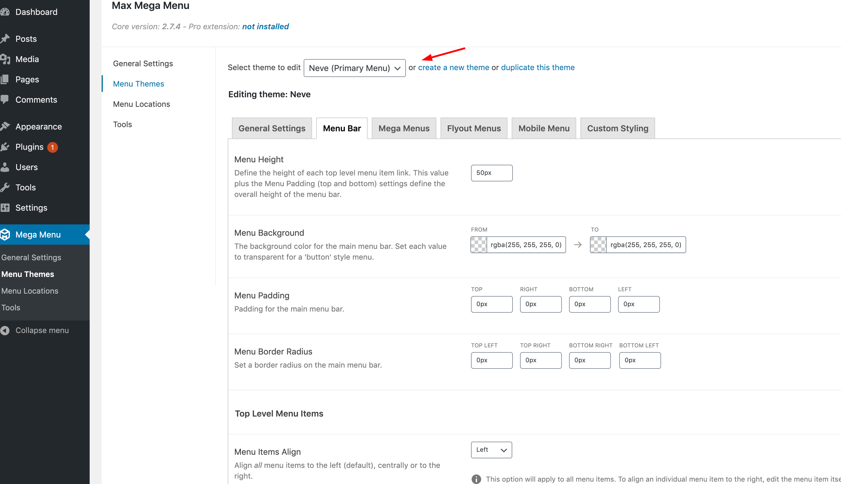 Max Mega Menu alignment not working · Issue #1469 · Codeinwp/neve · GitHub