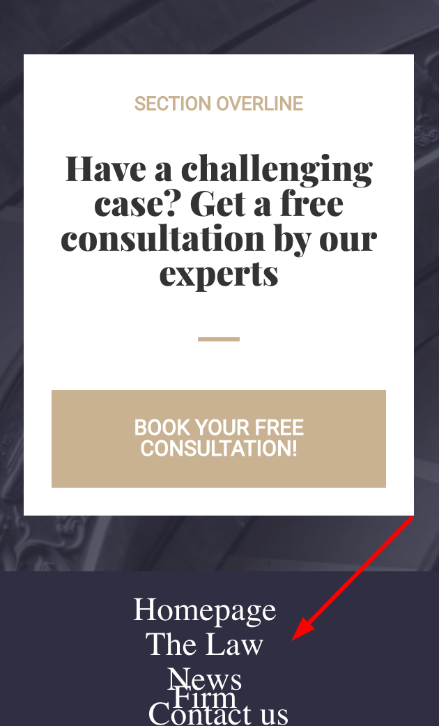 Broken mobile footer menu for Neve Lawyers due to Additional CSS · Issue #1535 · Codeinwp/neve ...