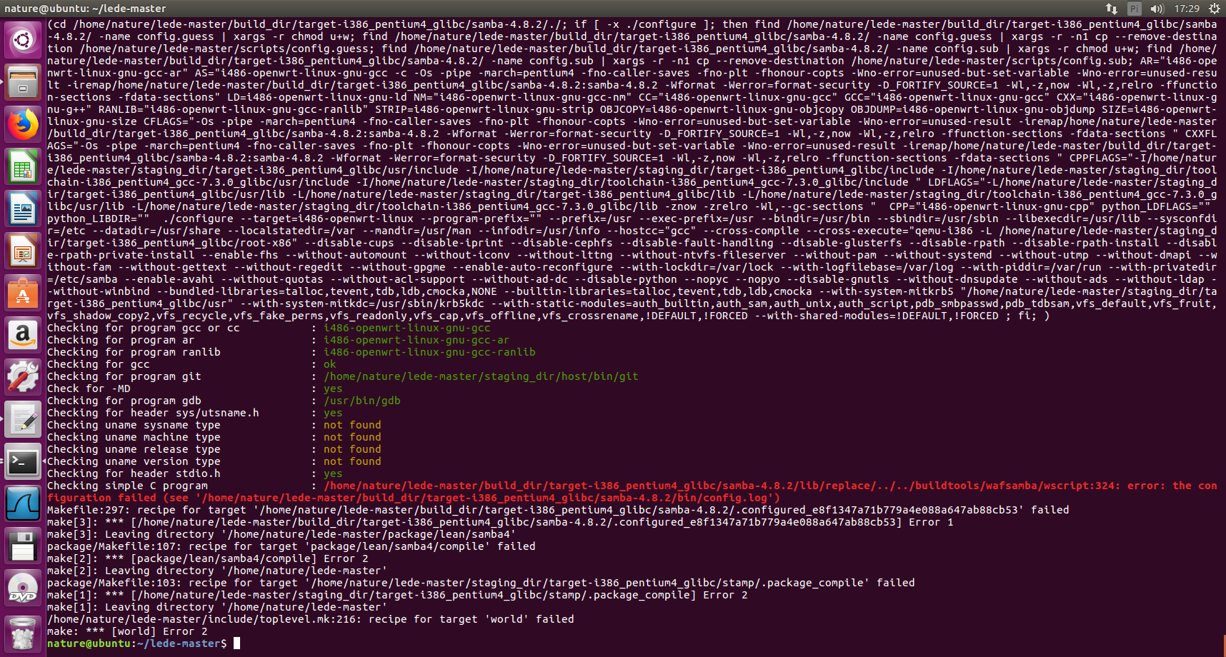 samba 4.x编译错误 · Issue #430 · coolsnowwolf/lede · GitHub