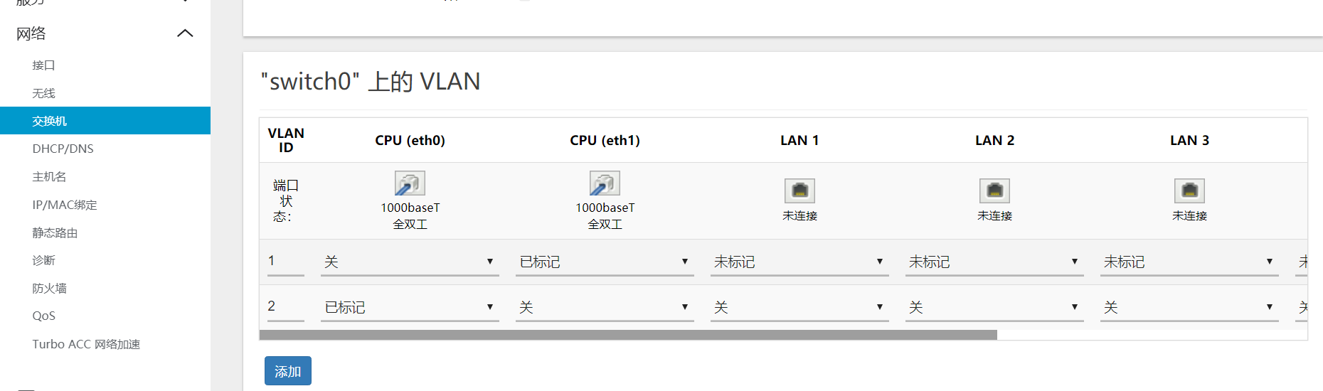 交换机页面下配置显示过大 · Issue #53 · rosywrt/luci-theme-rosy · GitHub