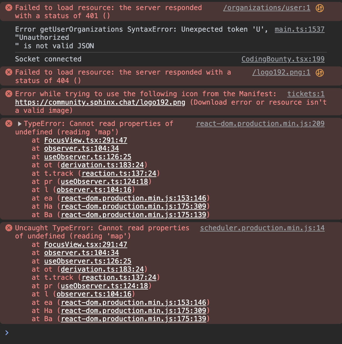Issues seeing bounties from the profile · Issue #714 · stakwork/sphinx-tribes · GitHub