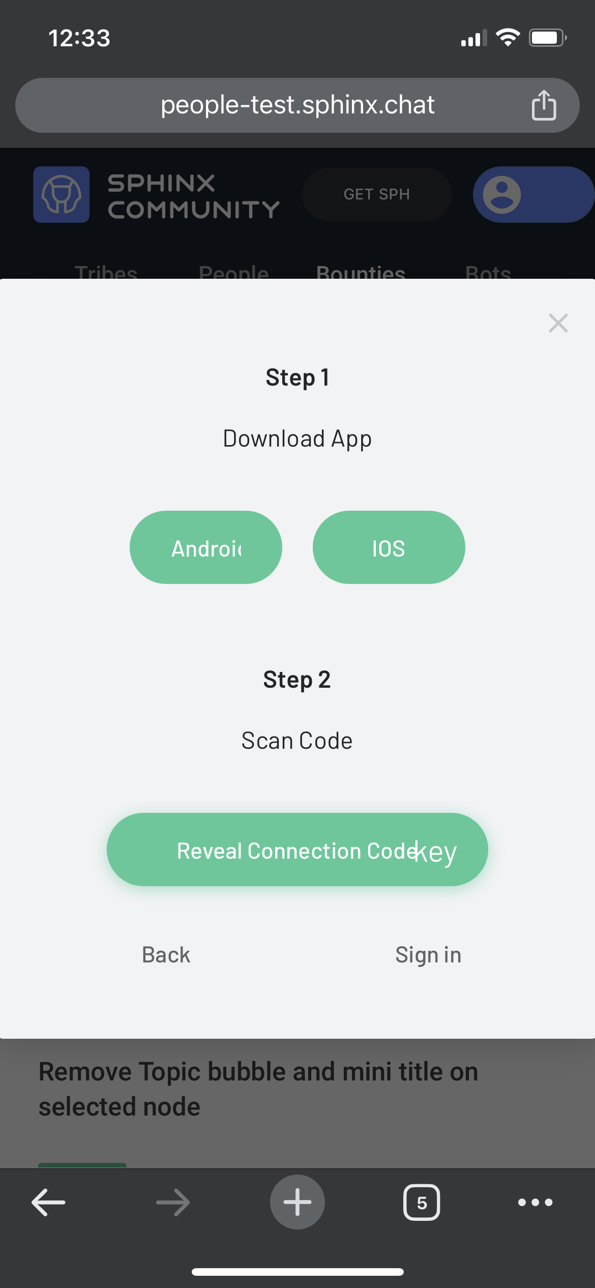 Text on mobile for "get sphinx" is not correctly sized. · Issue #752 · stakwork/sphinx-tribes ...