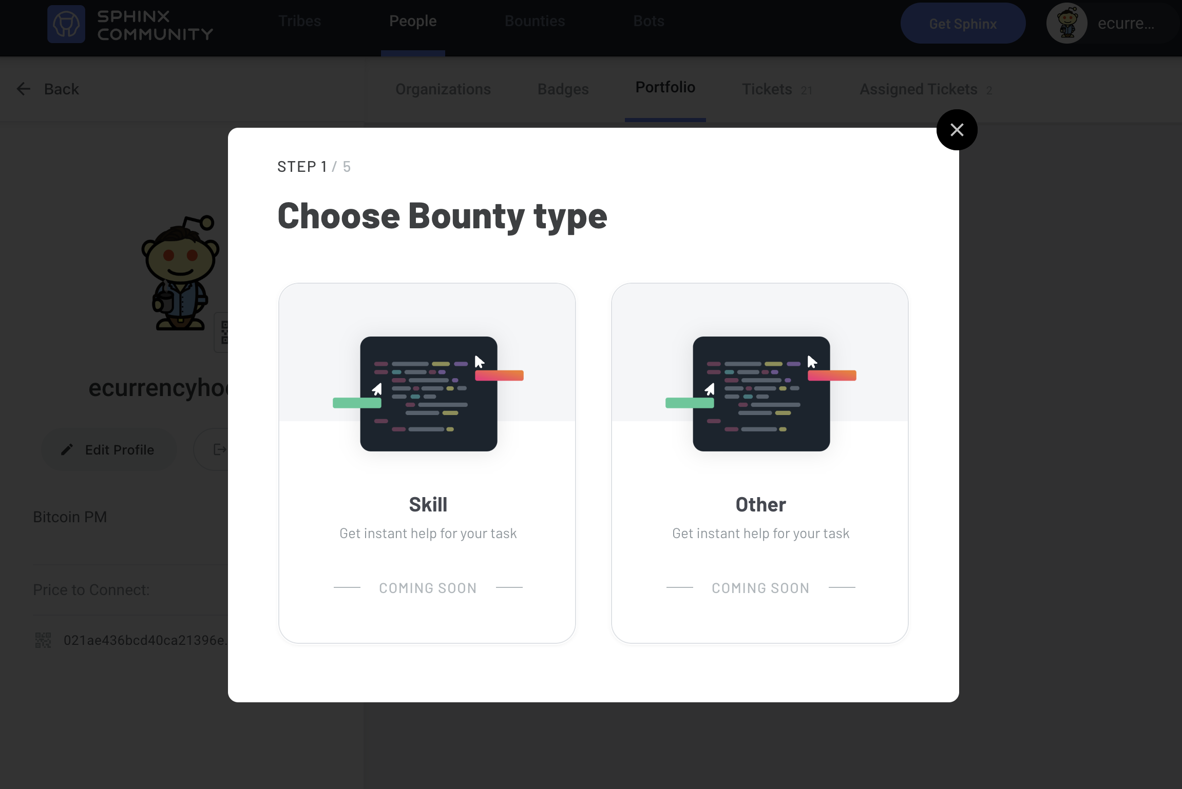 Hide Portfolio Tab On Profile · Issue 757 · Stakwork Sphinx Tribes · Github