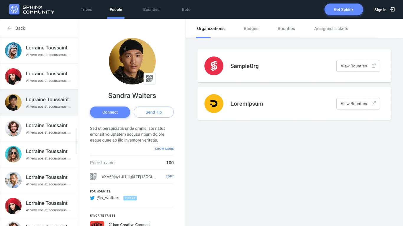 Update organization tab: Logged in profile and someone else's profile · Issue #770 · stakwork ...
