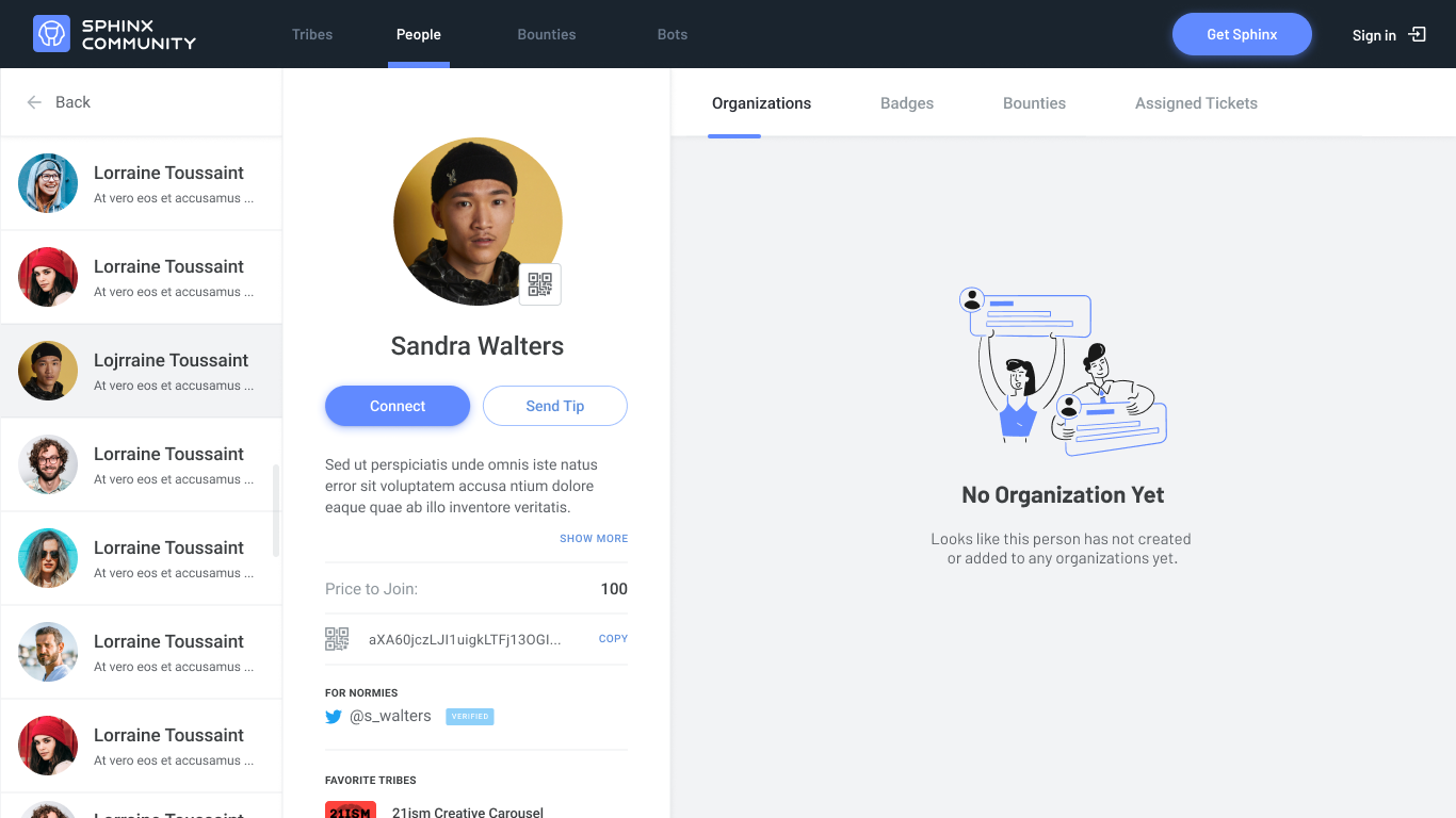 Update organization tab: Logged in profile and someone else's profile · Issue #770 · stakwork ...