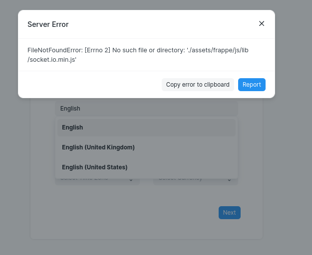 Error in running setup wizard in V14-beta5 · Issue #17498 · frappe/frappe · GitHub