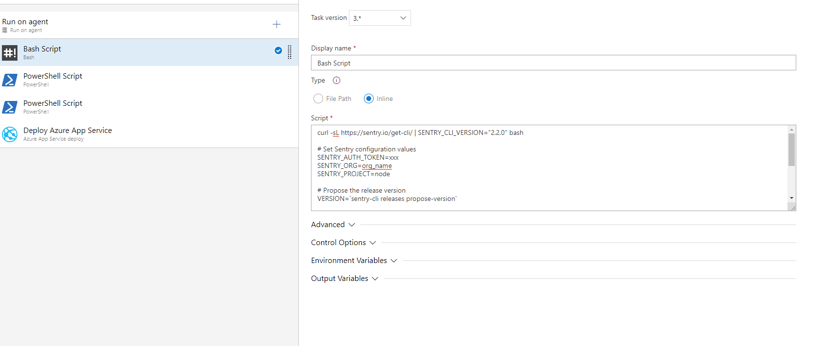 Automatic Release Configuration for Azure Devops · Issue #43835 · getsentry/sentry · GitHub