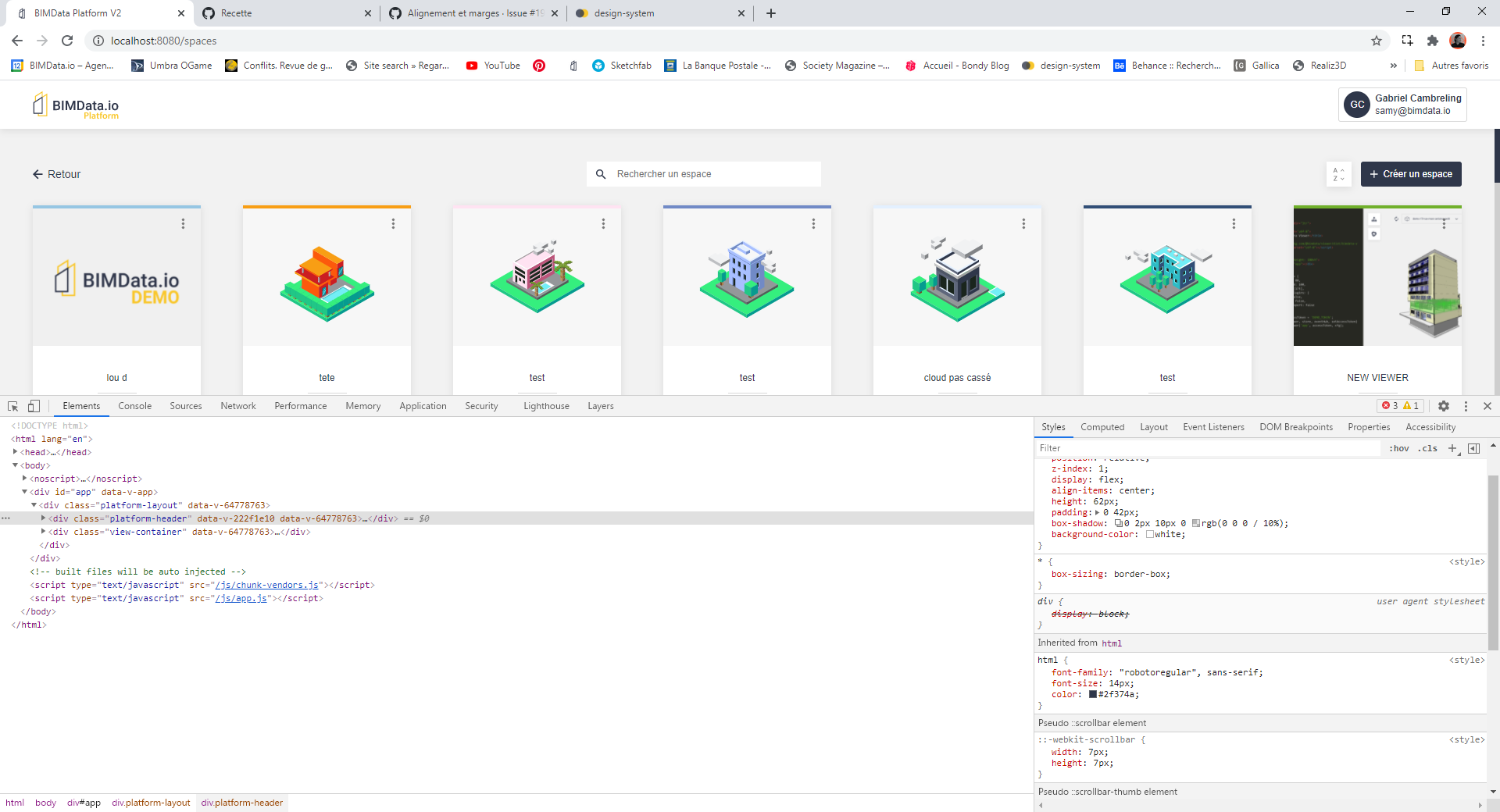 Alignement et marges · Issue #19 · bimdata/platform · GitHub