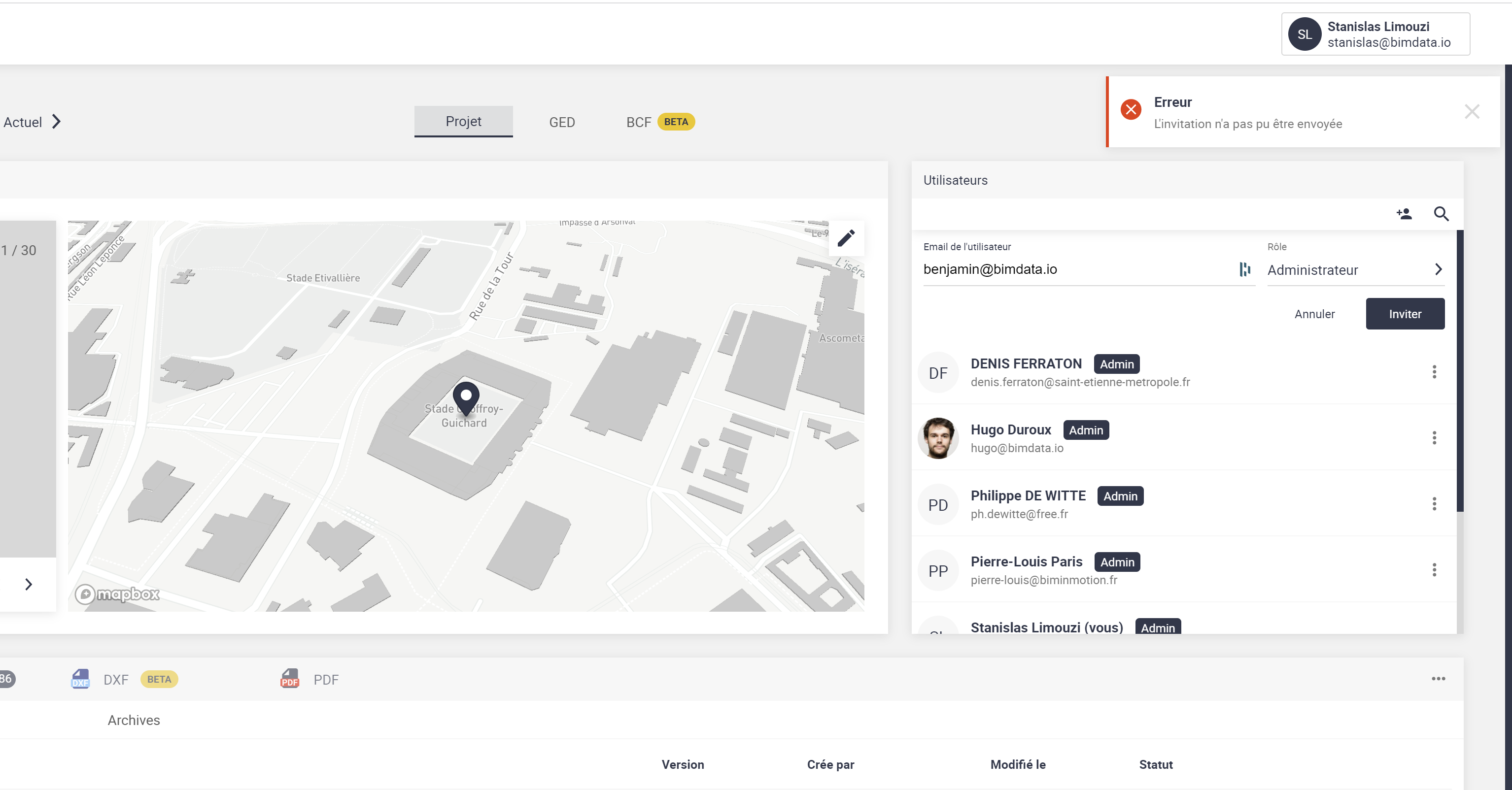 Message Plus Explicite à Linvitation Dun User Déjà Présent Dans Le Projet · Issue 220 