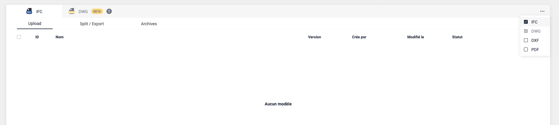 Enregistrement Onglets Model Manager · Issue 257 · Bimdataplatform · Github