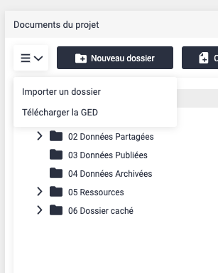 Importer une structure GED dans un espace mono-projet · Issue #294 · bimdata/platform · GitHub
