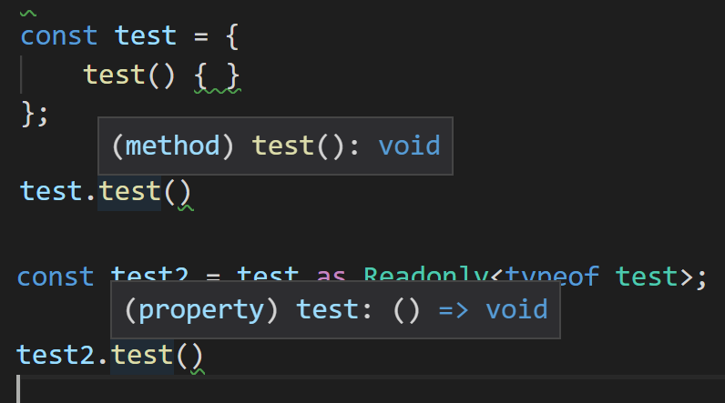 Methods Are Converted Into Properties In Intellisense At Least When Put Through A Type Mapping